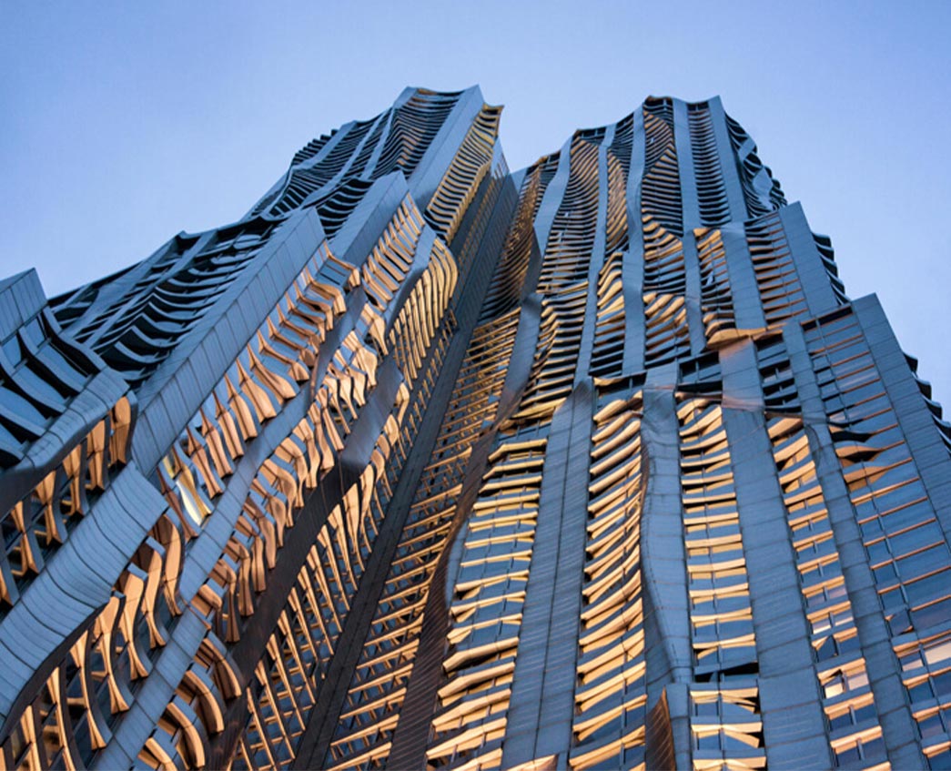 Creating a free-moving façade: Eight Spruce Street, New York, USA ...